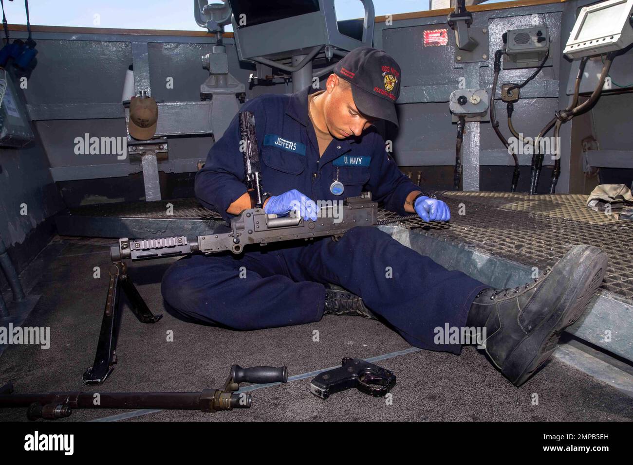 221012-N-EH998-1038 GULF OF OMAN (Oct. 12, 2022) Gunner’s Mate Seaman ...