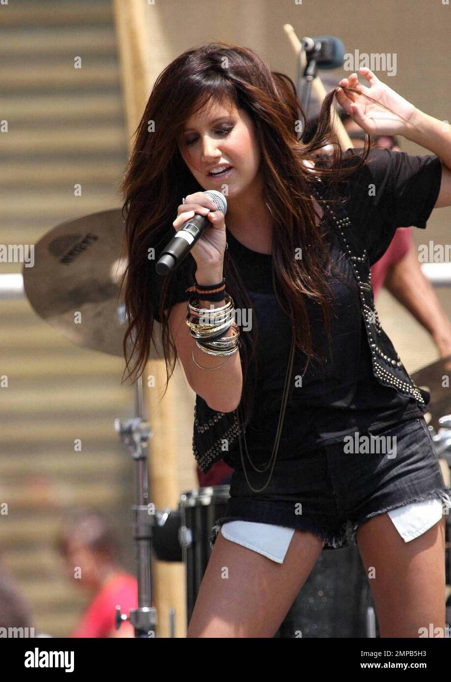 Actress and singer Ashley Tisdale performs at The Grove shopping ...