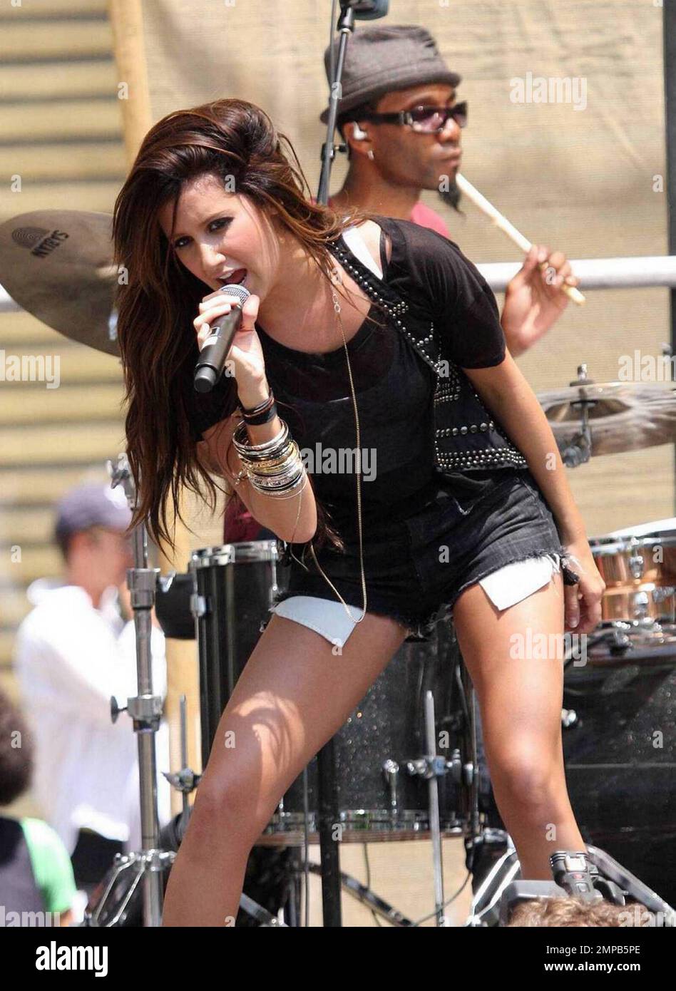 Actress and singer Ashley Tisdale performs at The Grove shopping ...