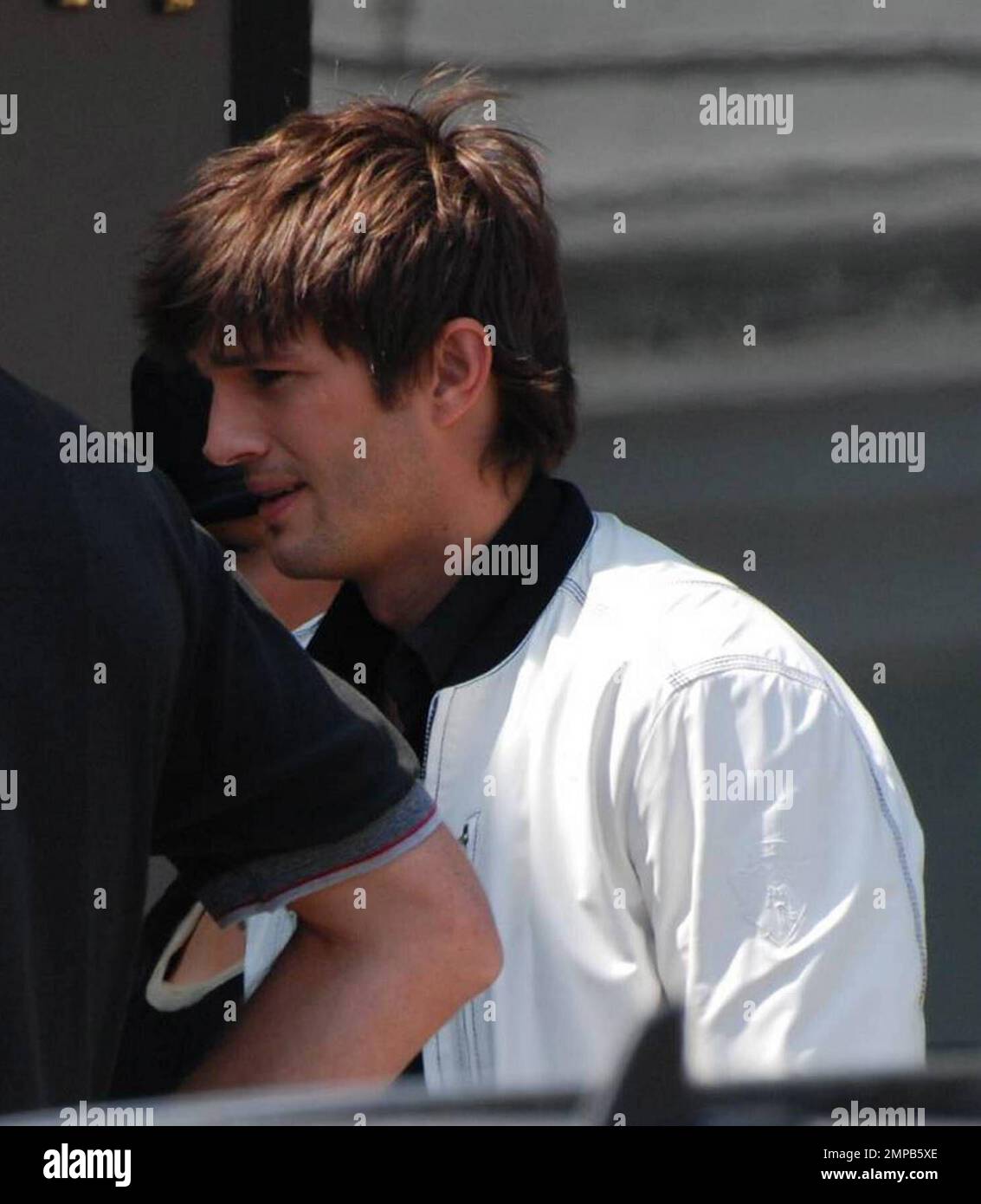 Ashton Kutcher seems to be flying high on the set of his new movie ...