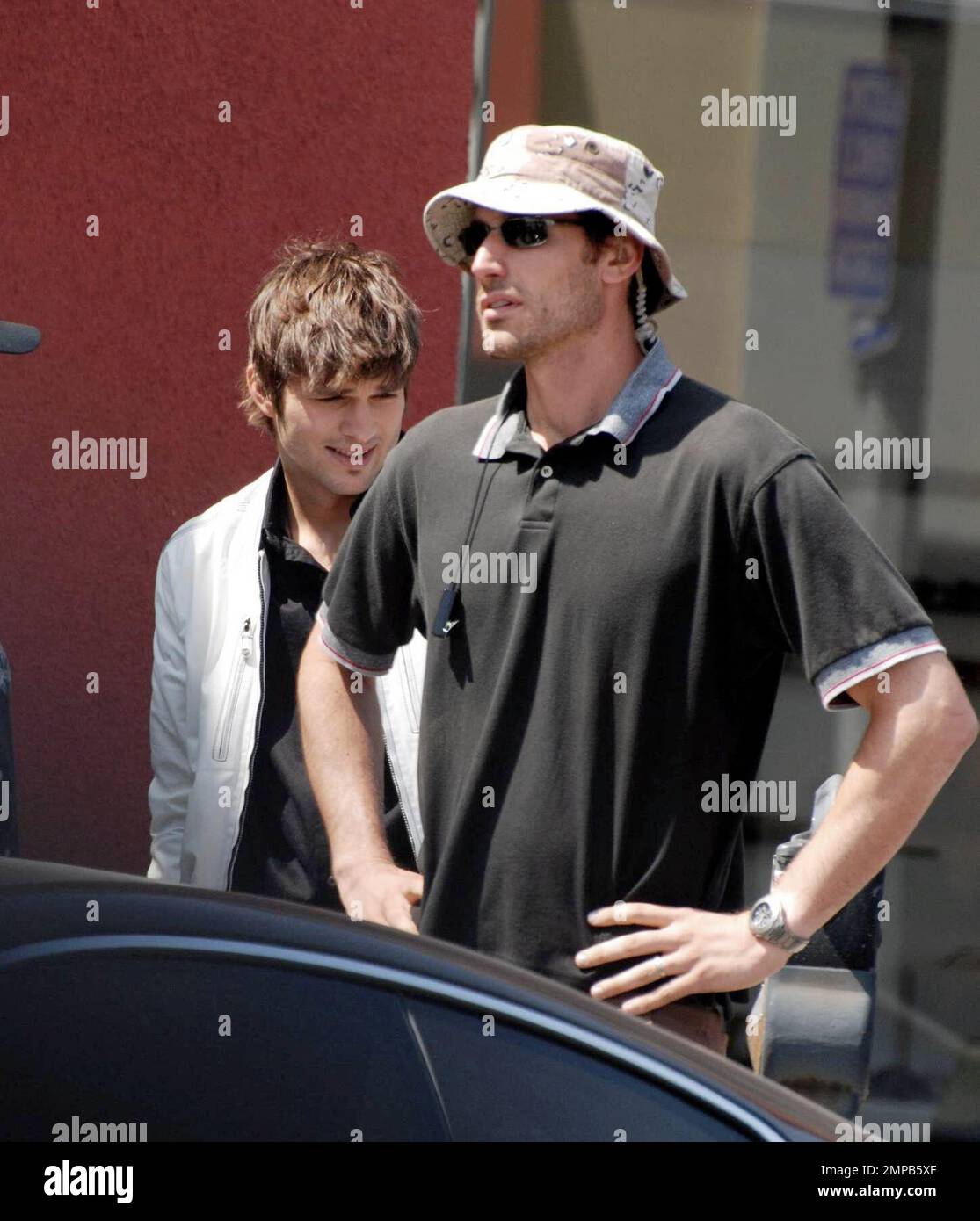Ashton Kutcher seems to be flying high on the set of his new movie ...