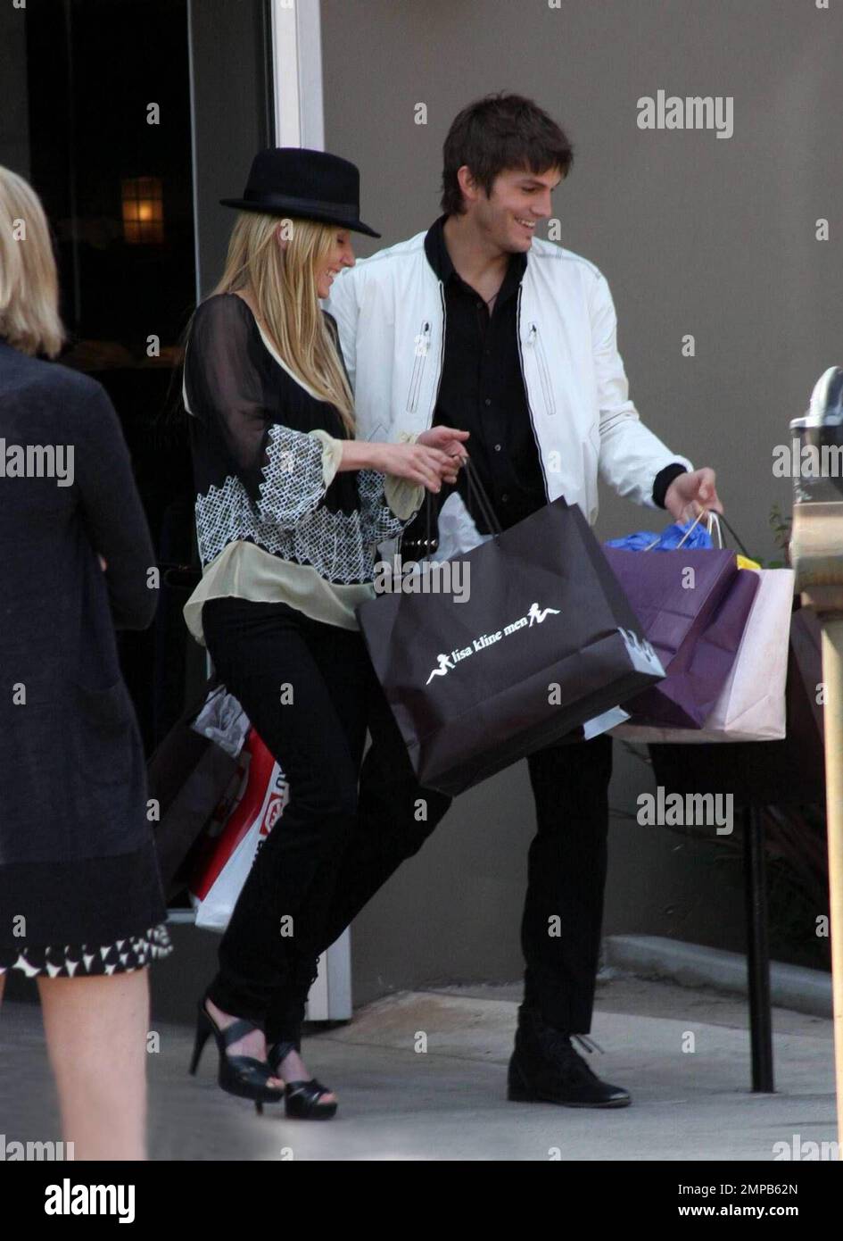 Ashton Kutcher seems to be flying high on the set of his new movie ...