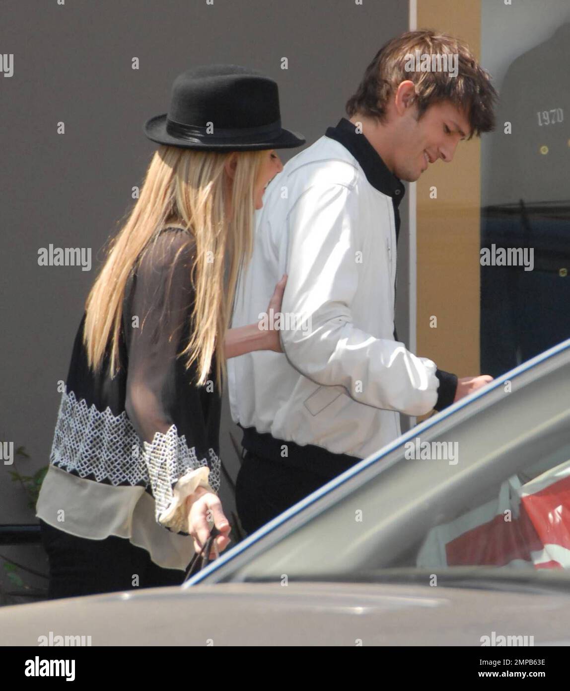 Ashton Kutcher seems to be flying high on the set of his new movie ...