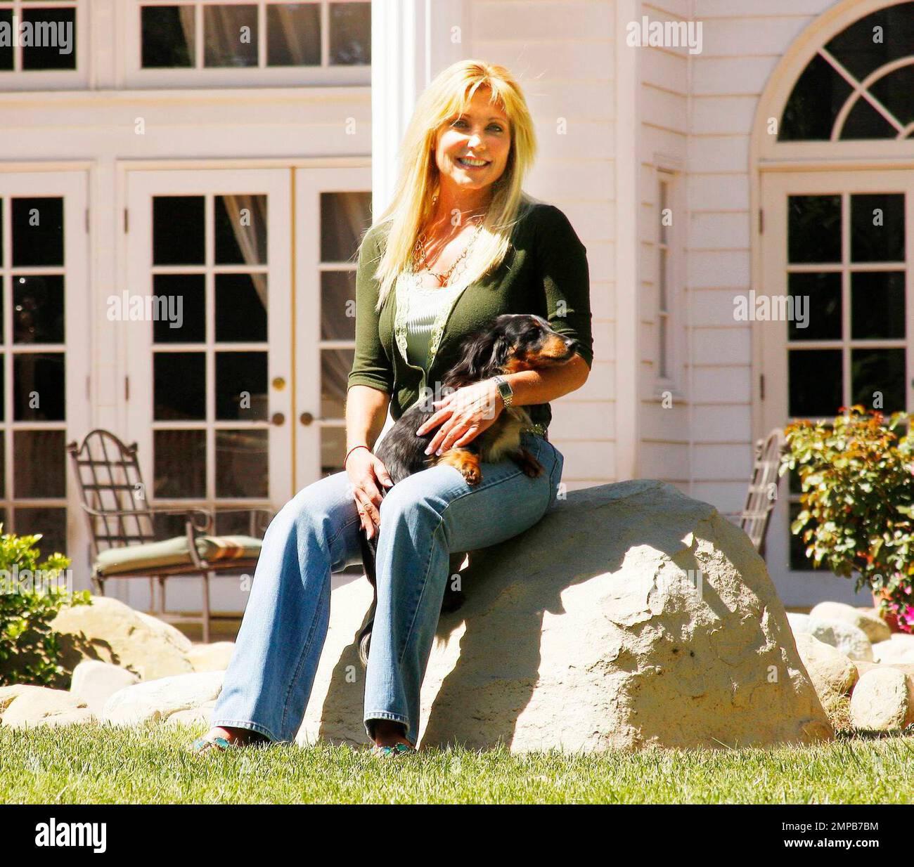 Exclusive!! Pamela Bach is pictured here at her home with her beloved ...