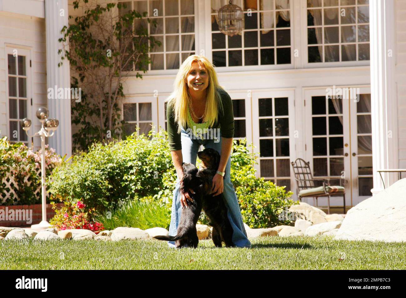 Exclusive!! Pamela Bach is pictured here at her home with her beloved ...