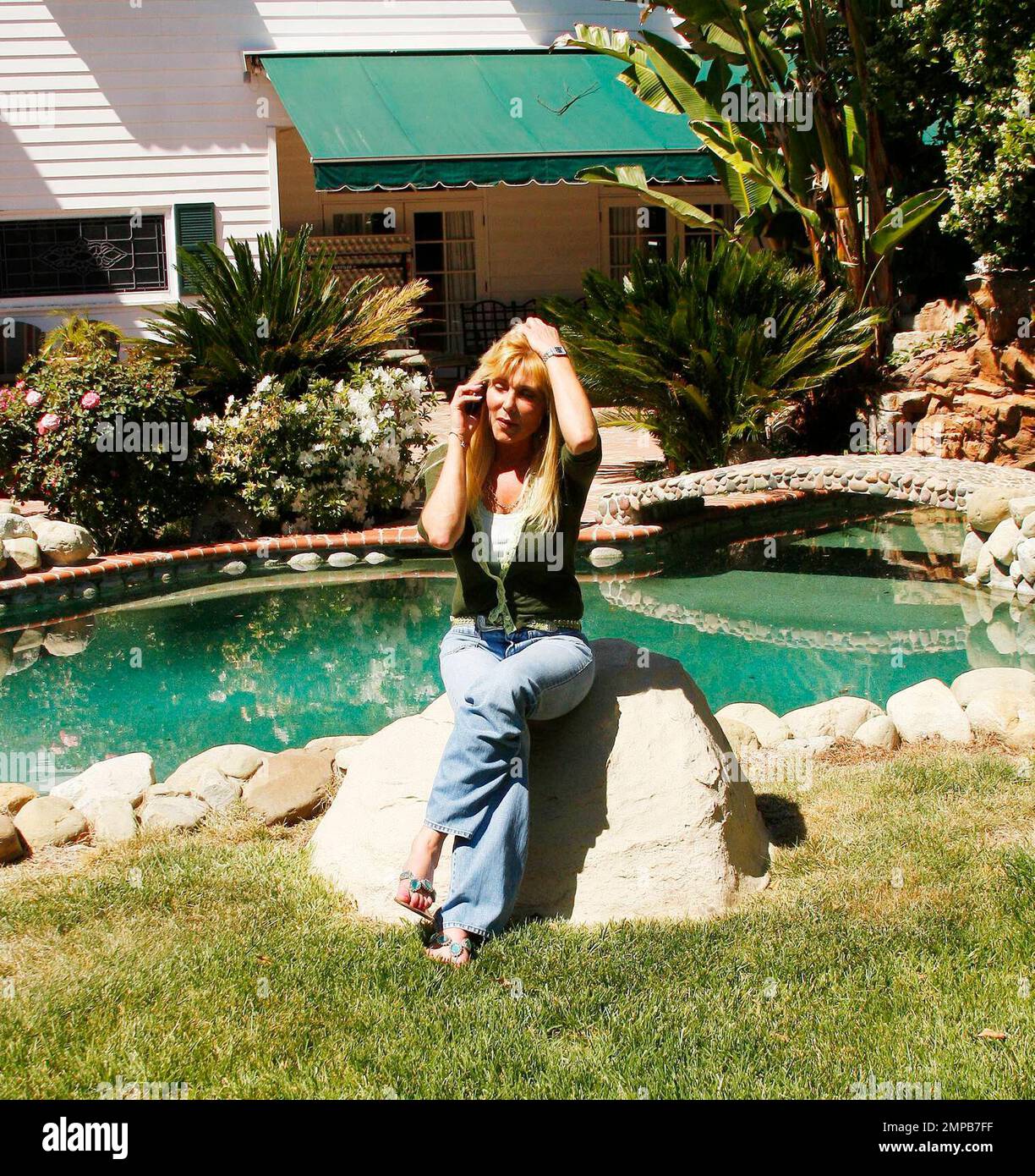 Exclusive!! Pamela Bach is pictured here at her home with her beloved ...