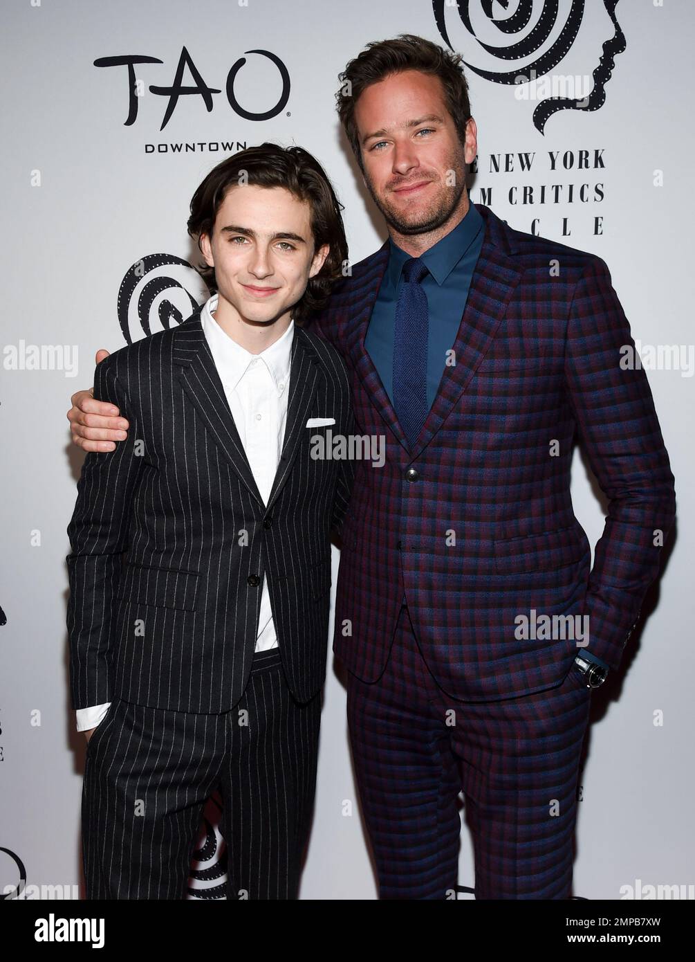 Actors Timothee Chalamet, left, and Armie Hammer attend the New York ...