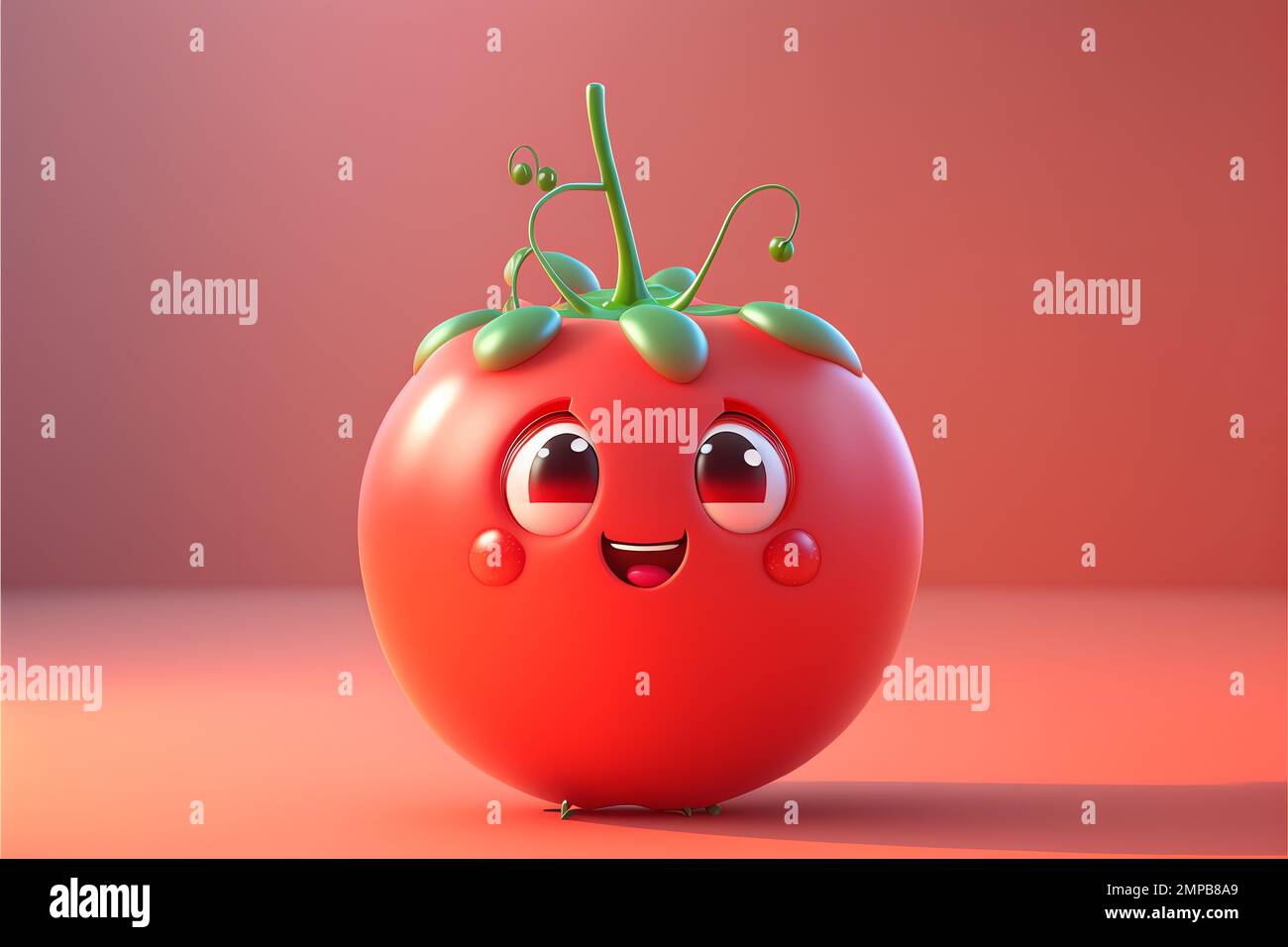 Cartoon red tomato smiling happy hi-res stock photography and images ...