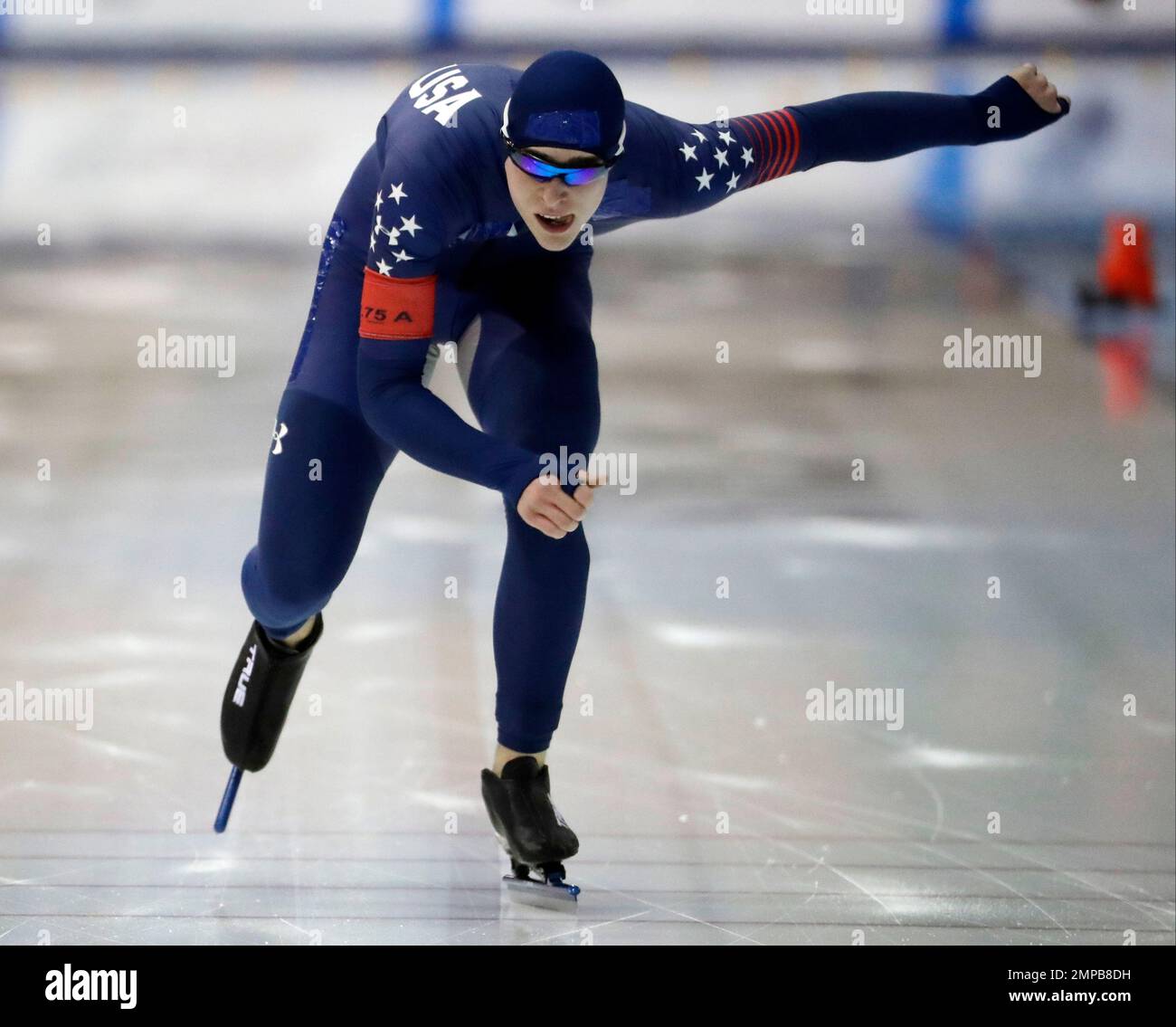 William Gebauer competes in the men's 1,000 meters during the U.S ...