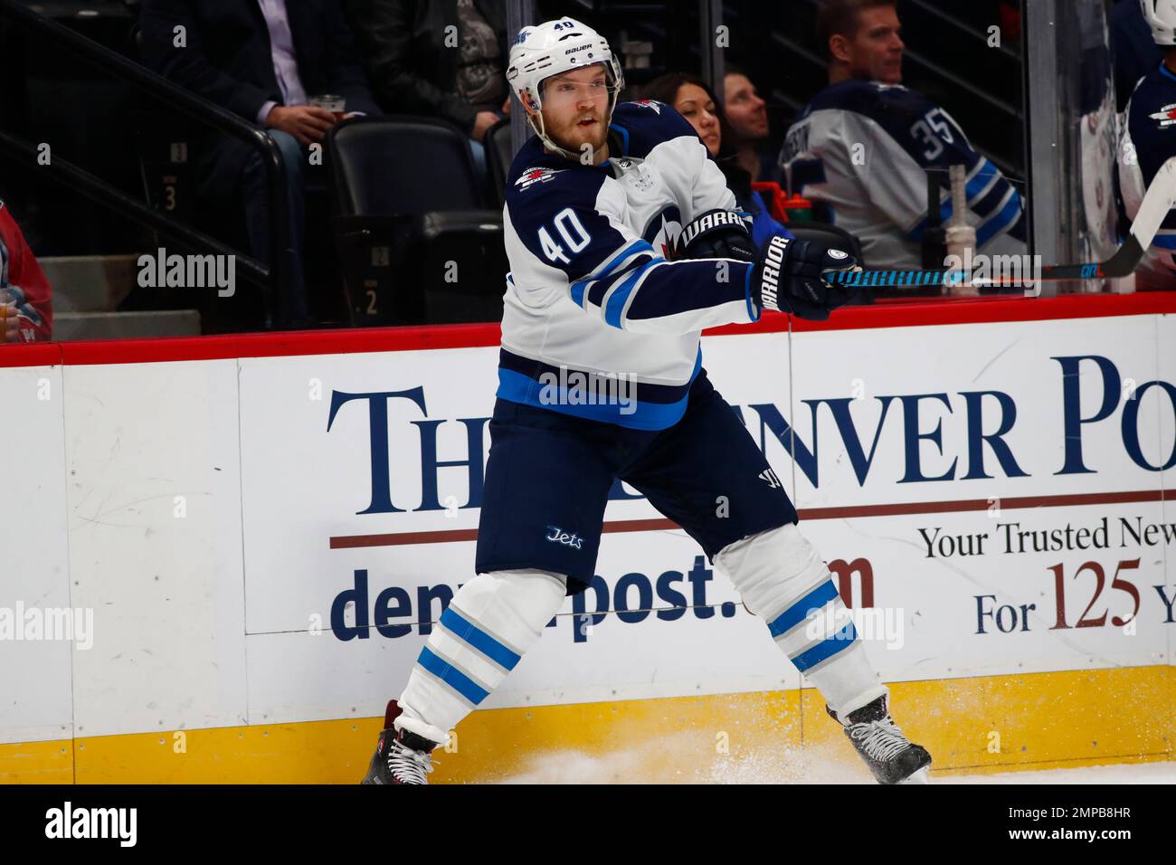 Winnipeg Jets right wing Joel Armia (40) in the first period of an NHL ...