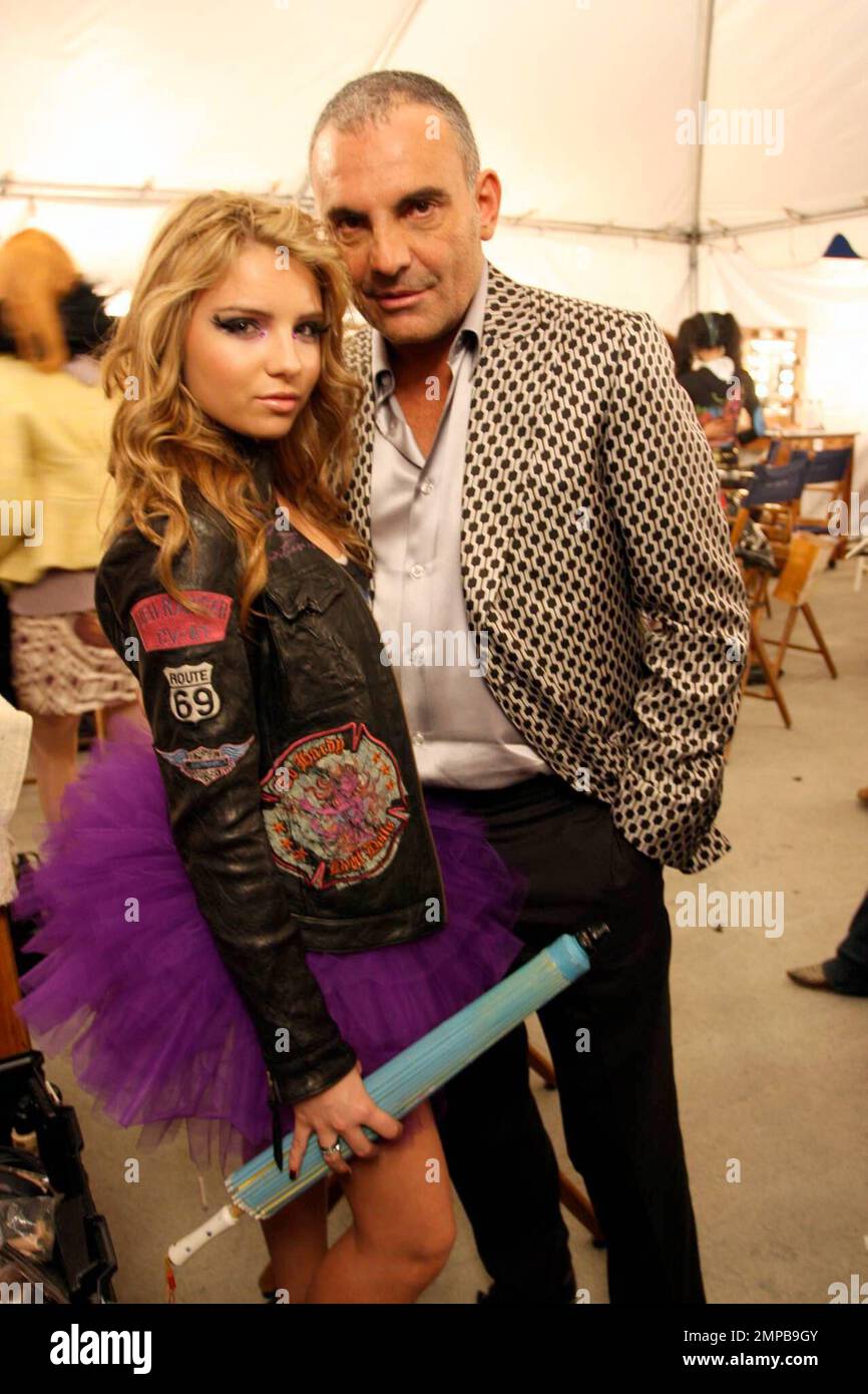 Crystal models her own design at Christian Audigier's LA Fashion Week ...