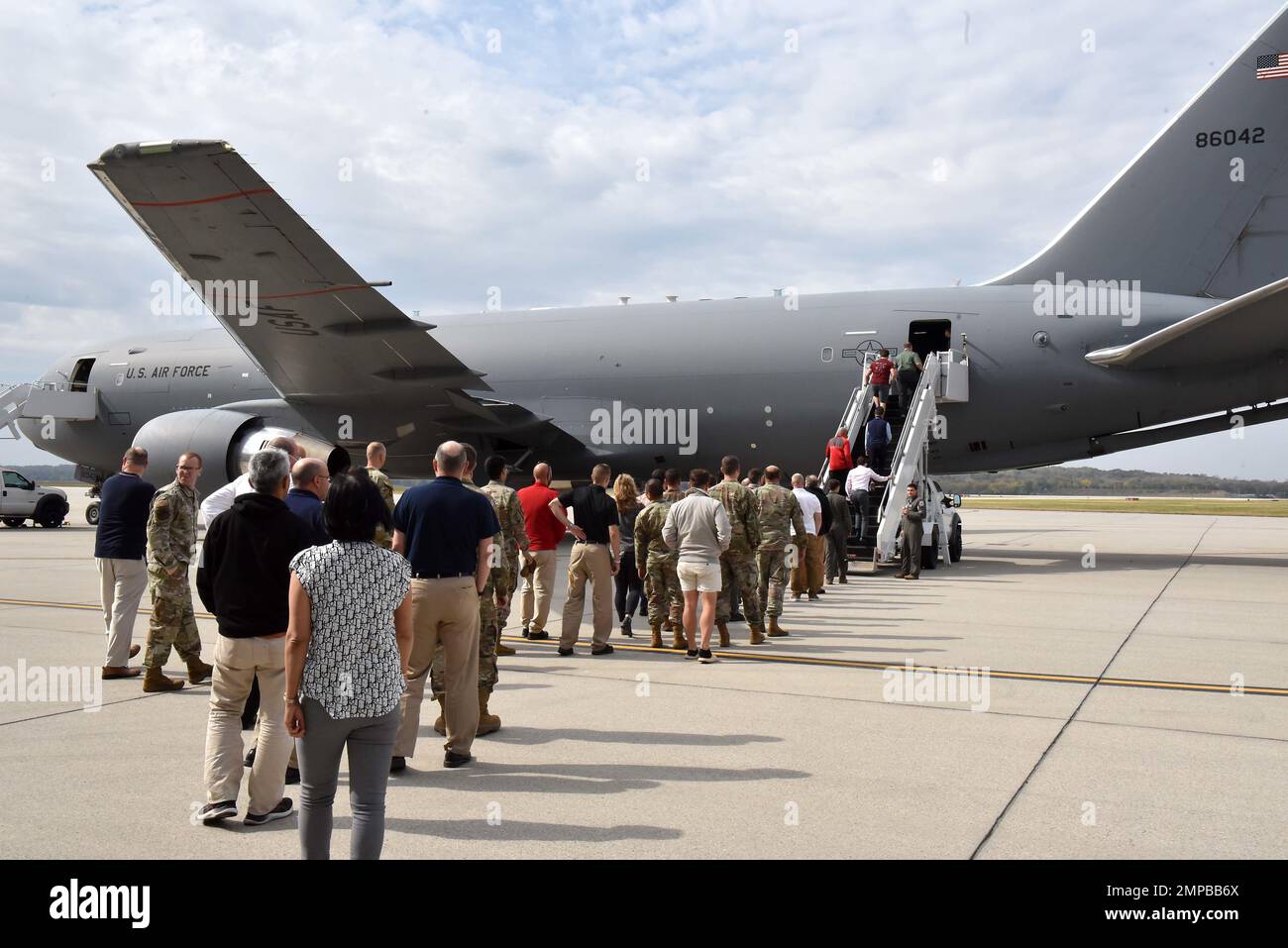 A KC-46A Pegasus from McConnell Air Force Base, Kansas stopped at ...