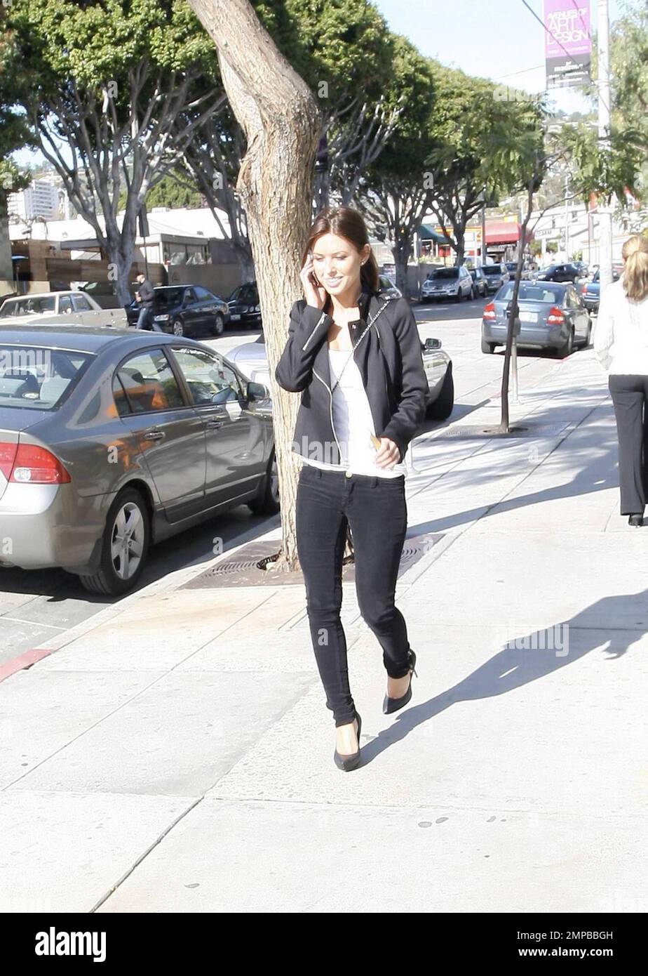 EXCLUSIVE!! Audrina Patridge deep in conversation on her phone as she ...