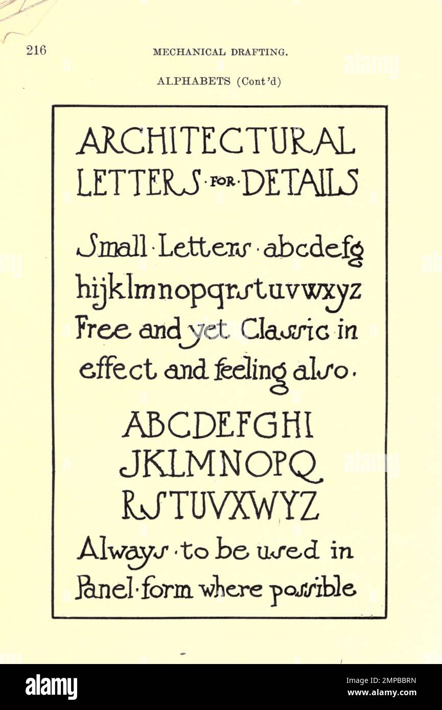 Draughtsman alphabets hi-res stock photography and images - Alamy