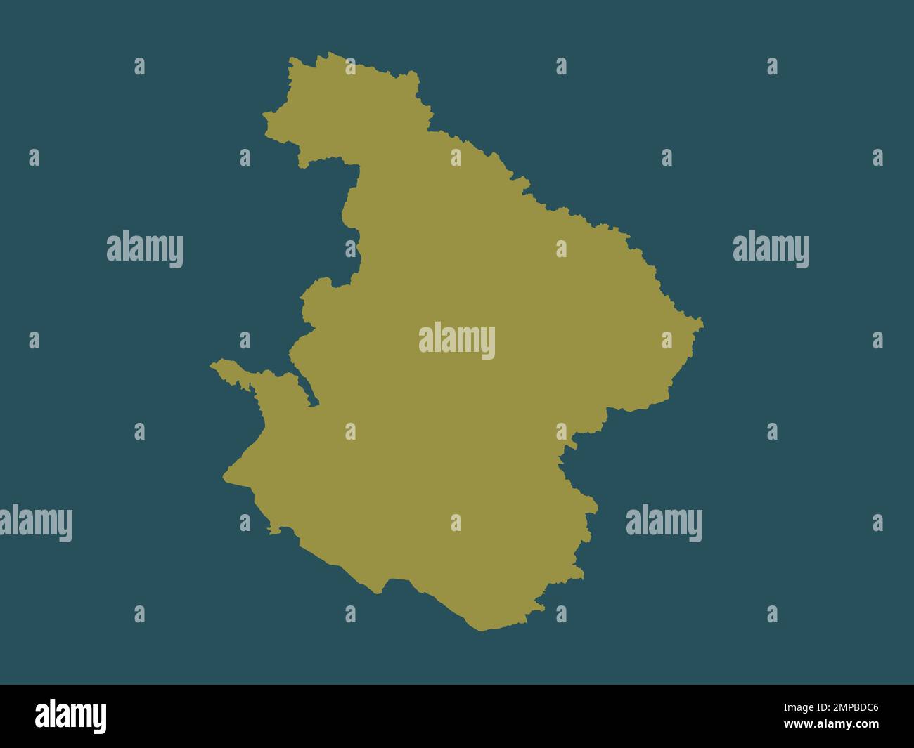 Mid-Western, development region of Nepal. Solid color shape Stock Photo ...
