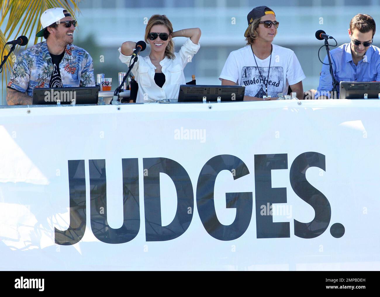 Audrina Patridge along with boyfriend Corey Bohan judge the Red Bull ...