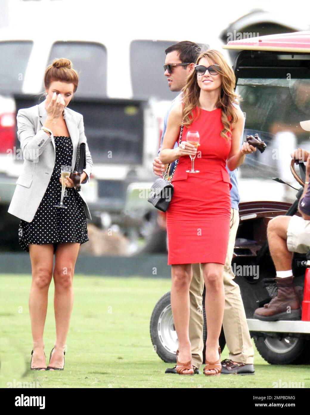 Looking very elegant in a red dress American television personality ...