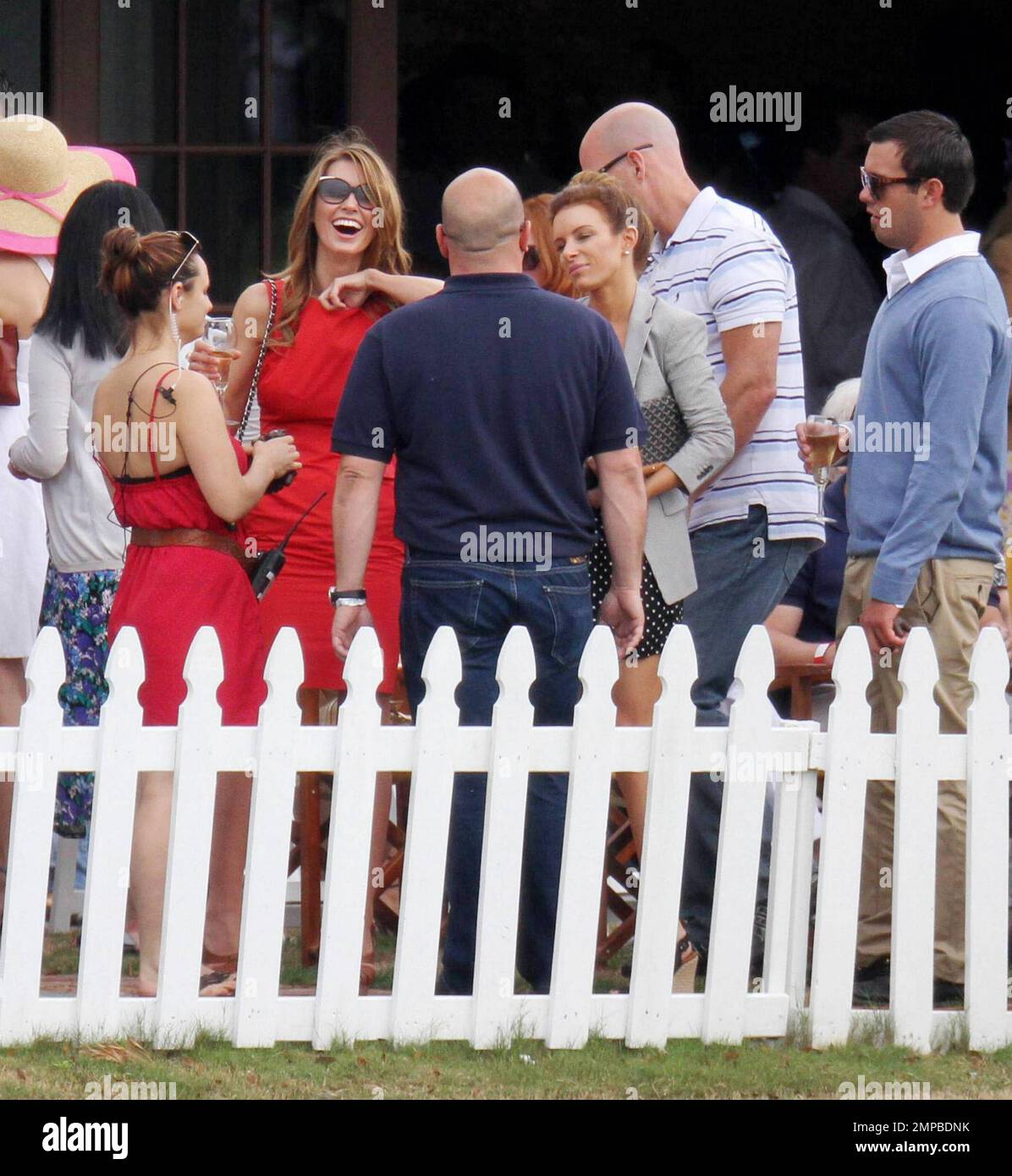 Looking very elegant in a red dress American television personality ...