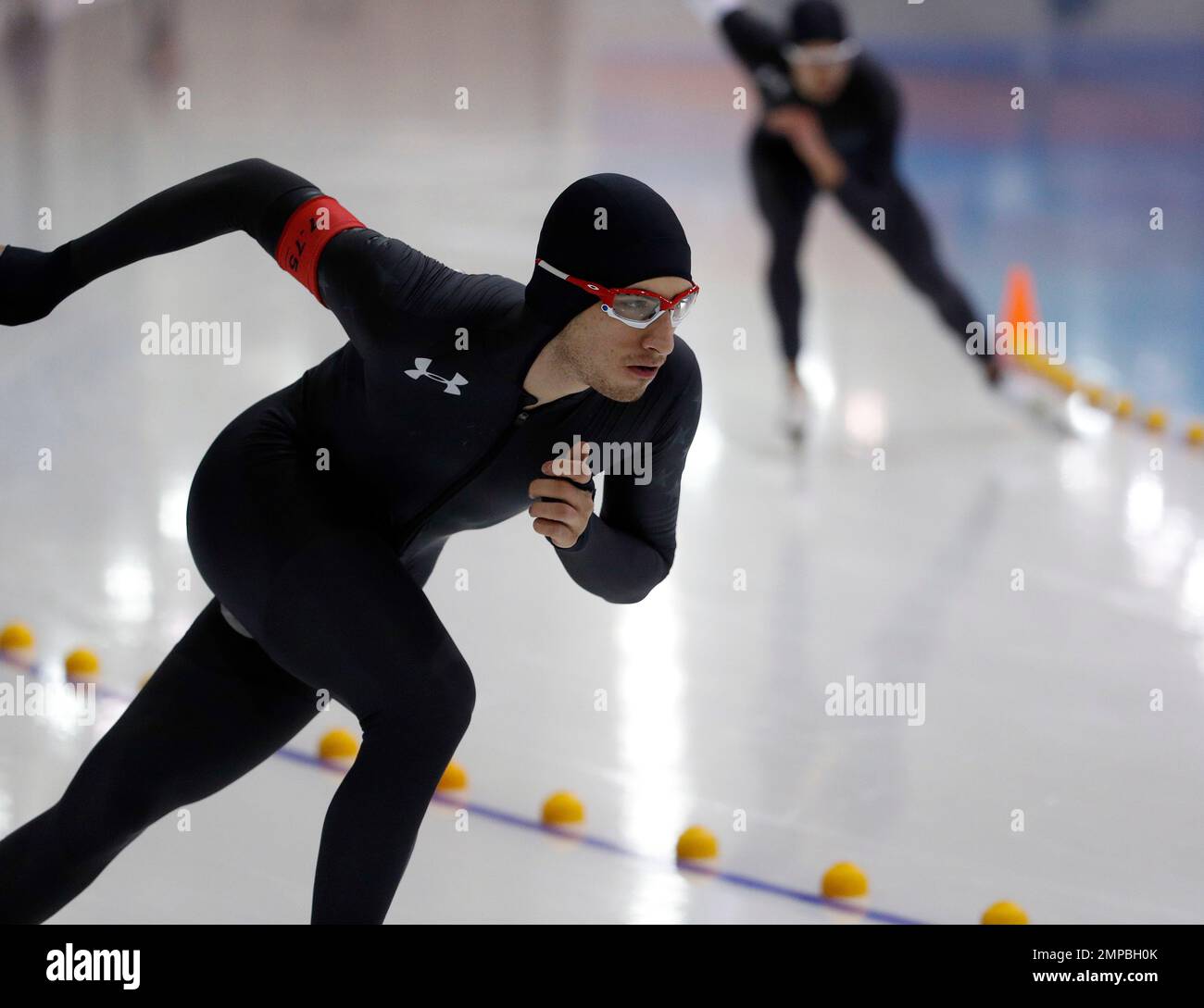 Emery Lehman competes in the men's 5,000 meters during the U.S. Olympic ...