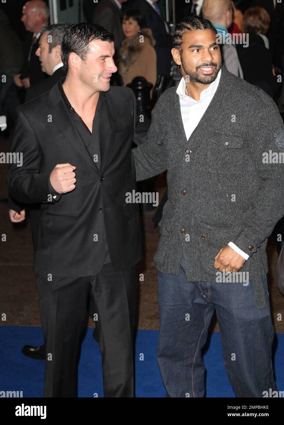 Joe Calzaghe and David Haye at the world premiere of Avatar held at the ...