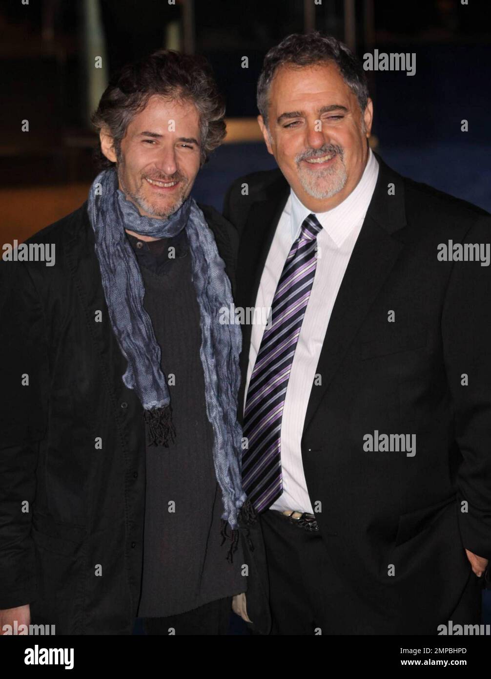 James Horner and John Landau at the world premiere of Avatar held at ...