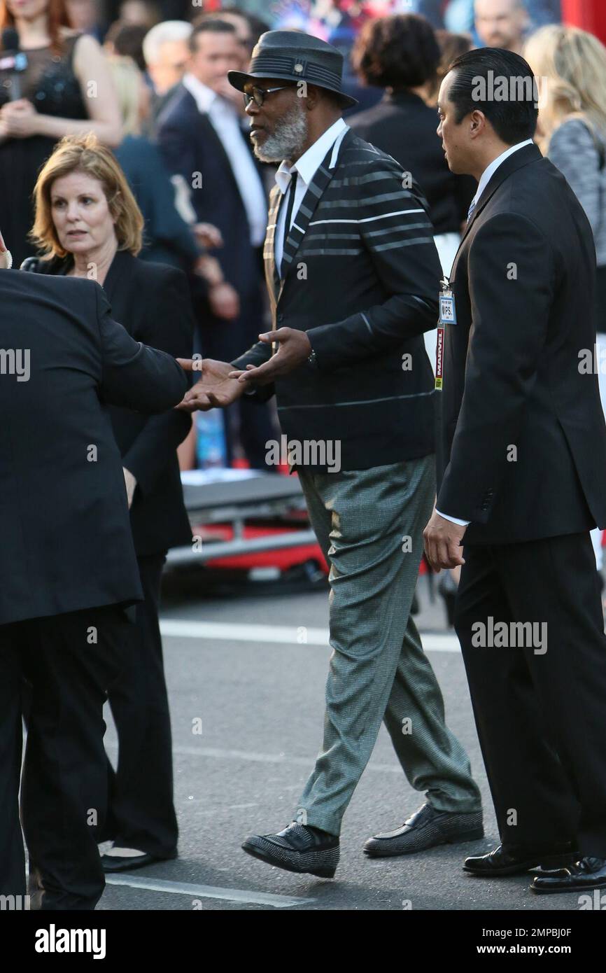 Samuel L Jackson at Avengers Age of Ultron Premiere. Los Angeles, CA ...
