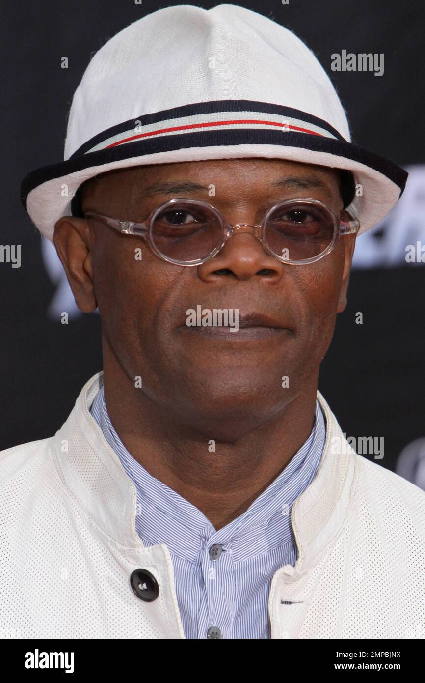 Samuel L jackson at the world premiere of Marvel's The Avengers at El ...