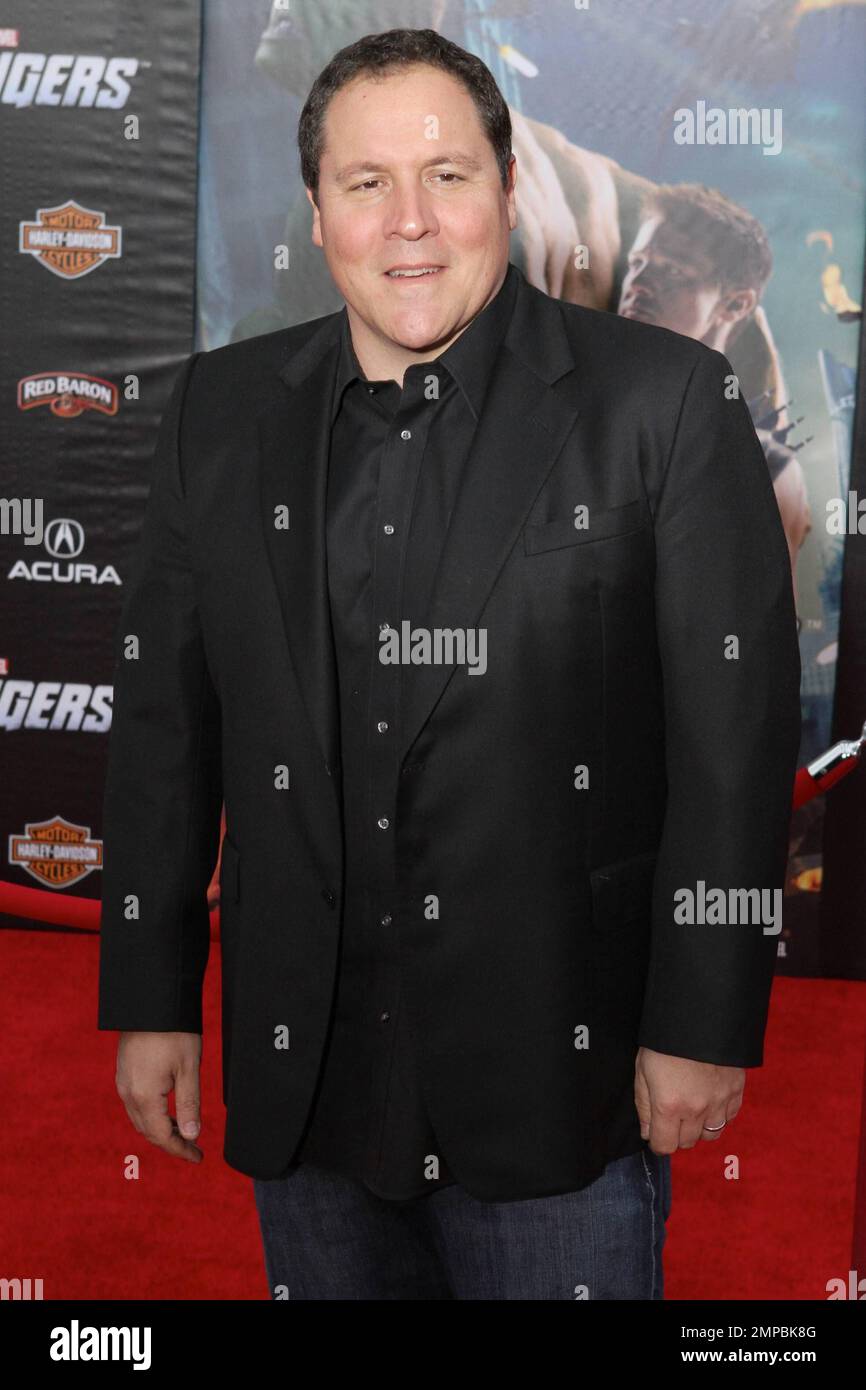Jon Favreau at the world premiere of Marvel's The Avengers at El ...