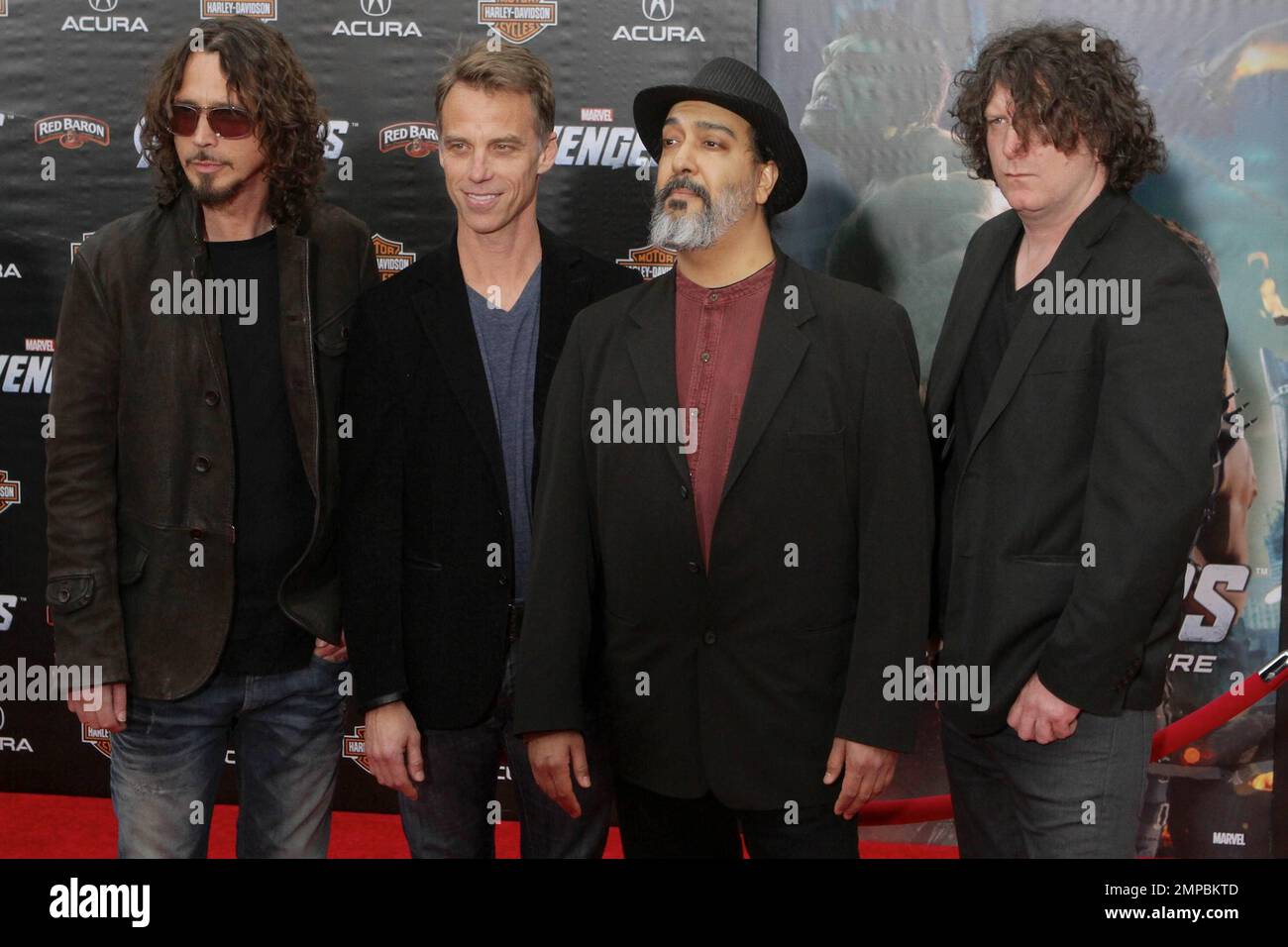 Soundgarden at the world premiere of Marvel's The Avengers at El ...
