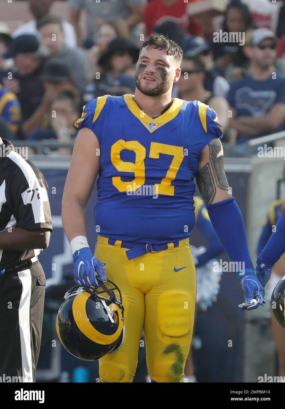 Los Angeles Rams defensive end Morgan Fox (97) against the San ...