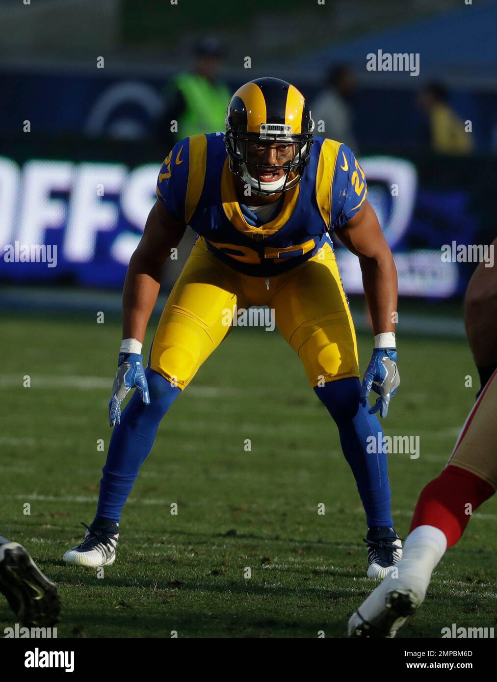 Los Angeles Rams defensive back Isaiah Johnson (27) against the San ...