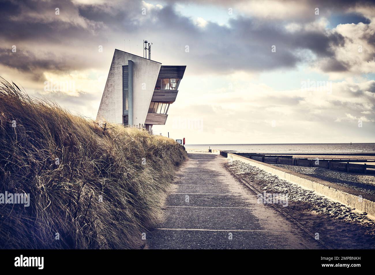 Rossall Point Observation Tower ,Fleetwood,Lancashire coast Stock Photo ...
