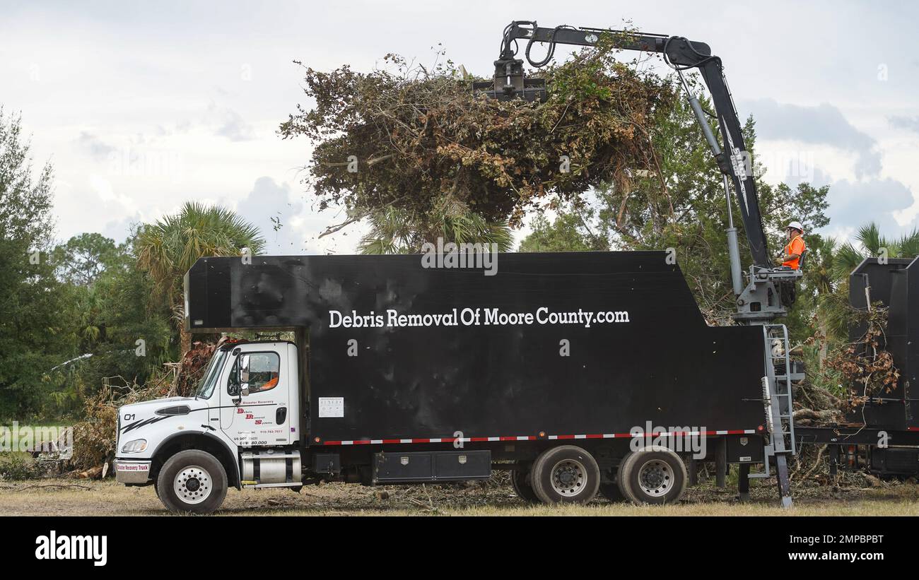 Sanford, FL, (Oct. 12, 2022) - Vegetative debris collected from Sanford ...