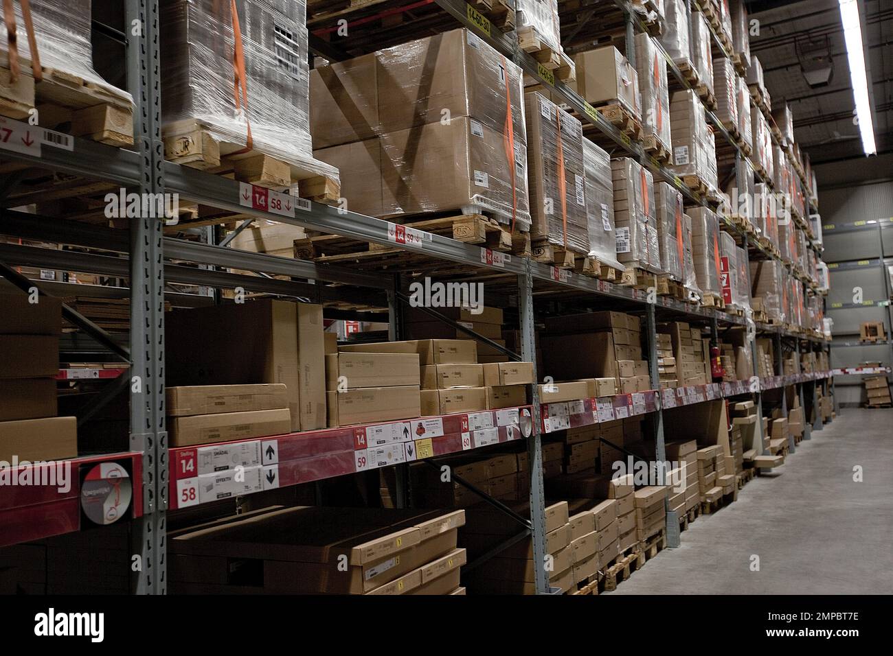 Large Inventory. Warehouse Goods Stock for Logistic shipping banner ...