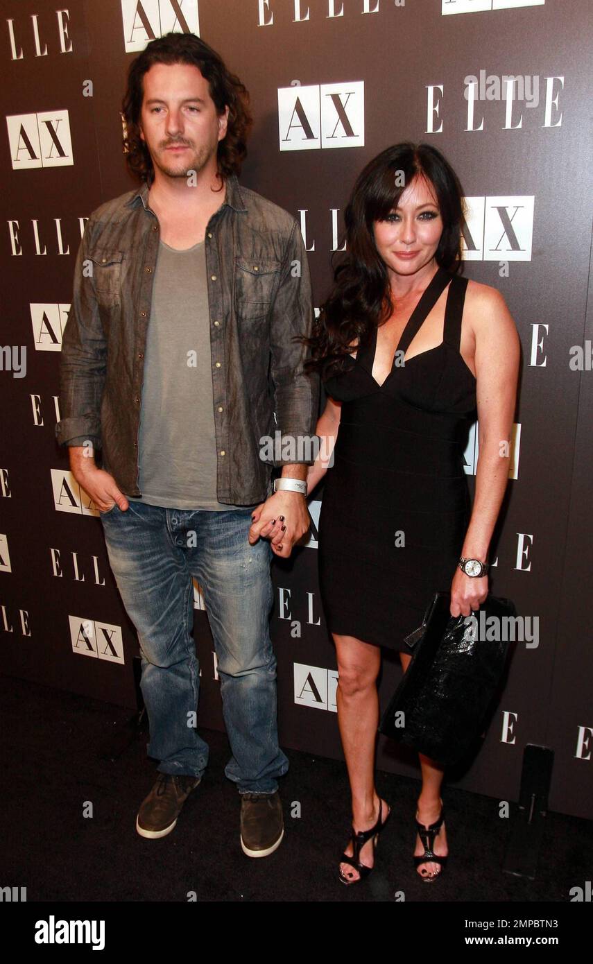 Shannen Doherty attending the A/X Armani Exchange "Disco Glam" Soiree ...