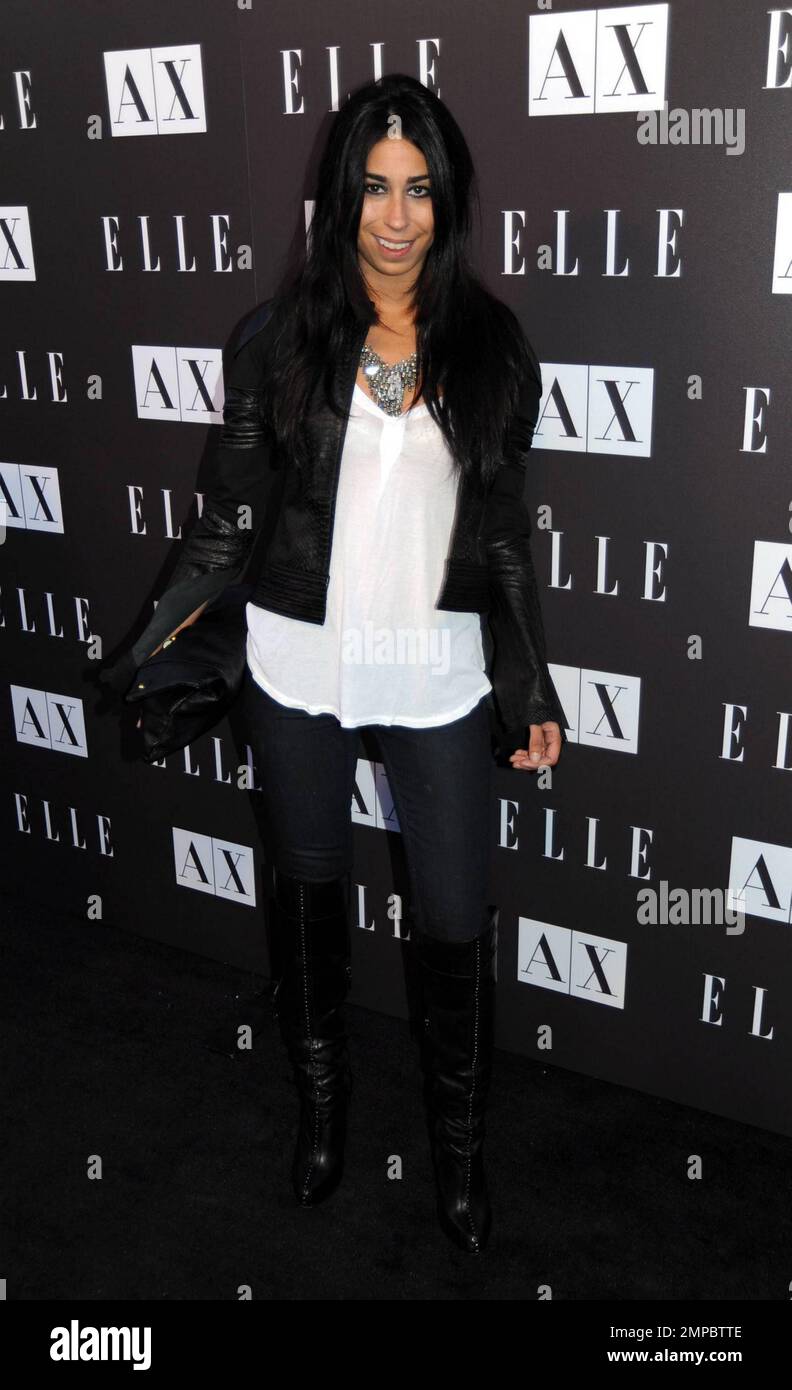 Courtenay Semel attending the A/X Armani Exchange "Disco Glam" Soiree ...