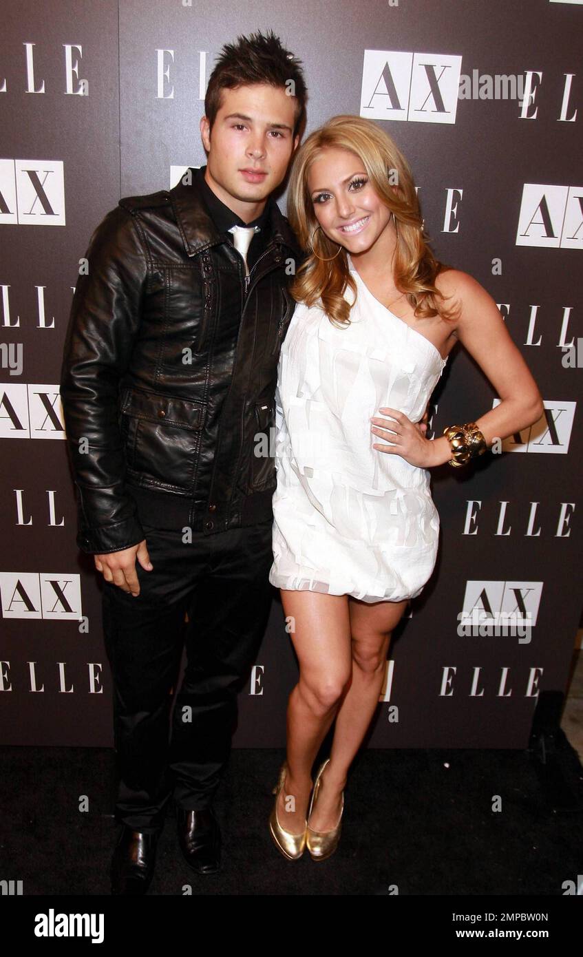 Actors Cody Long and Cassie Scerbo attending the A/X Armani Exchange ...