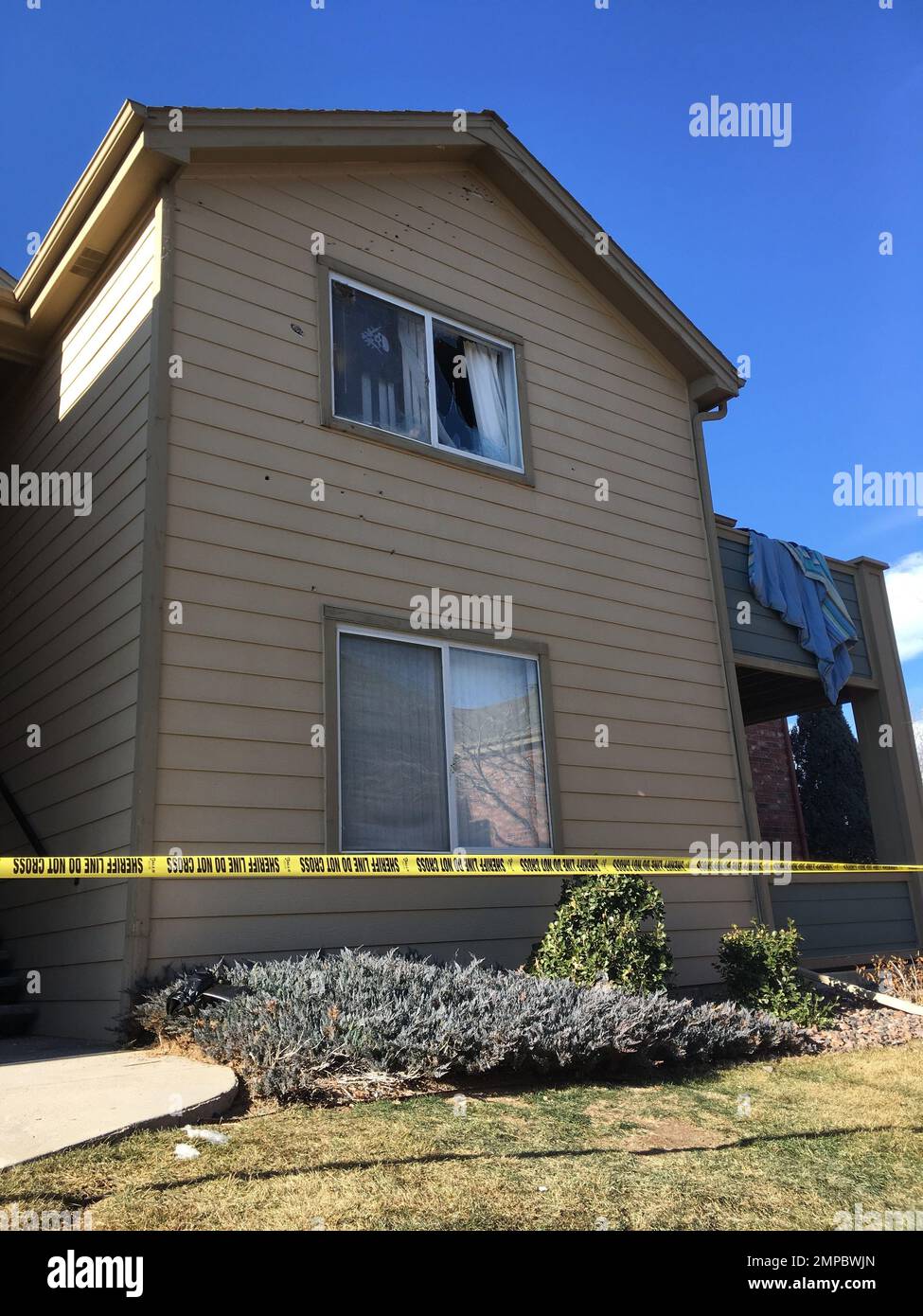 The outside of a suburban Denver apartment building where authorities ...
