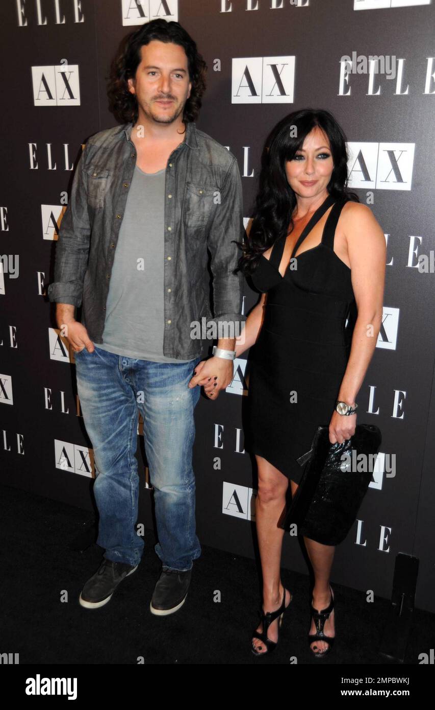 Shannen Doherty attending the A/X Armani Exchange "Disco Glam" Soiree ...