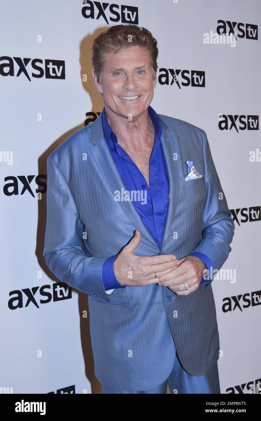 David Hasselhoff at the AXS TV TCA Tour at the Langham Huntington hotel ...
