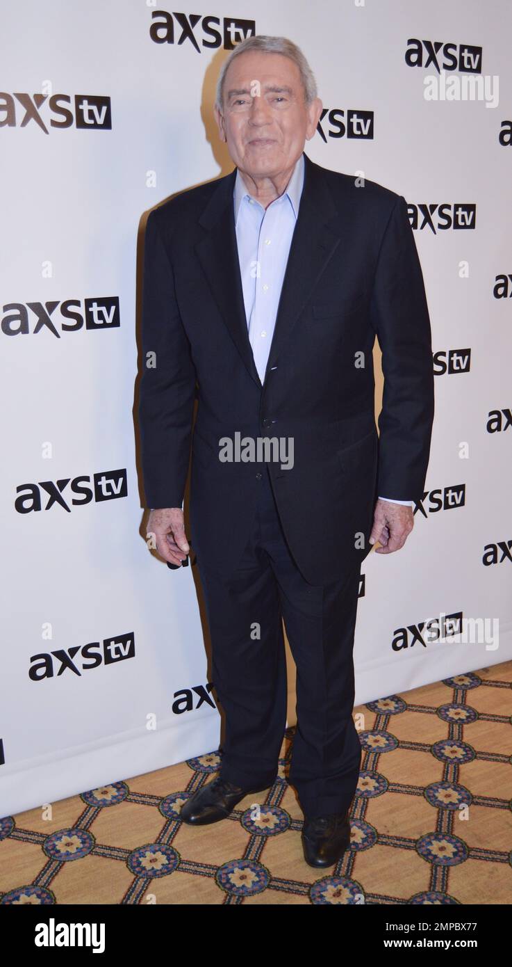 Dan Rather at the AXS TV TCA Tour at the Langham Huntington hotel in ...