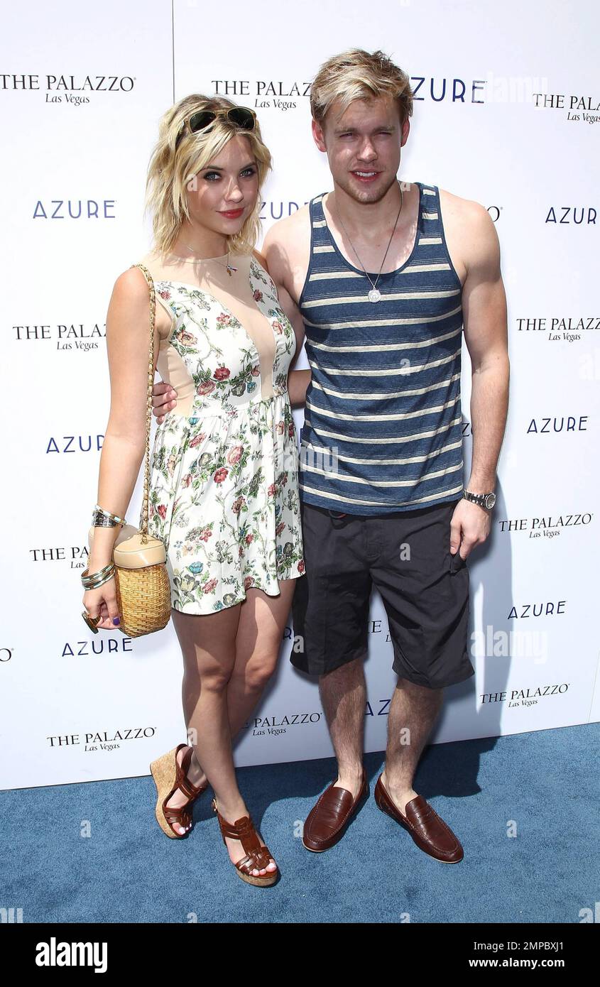 Ashley Benson and Chord Overstreet attend Azure at the Palazzo Resort ...