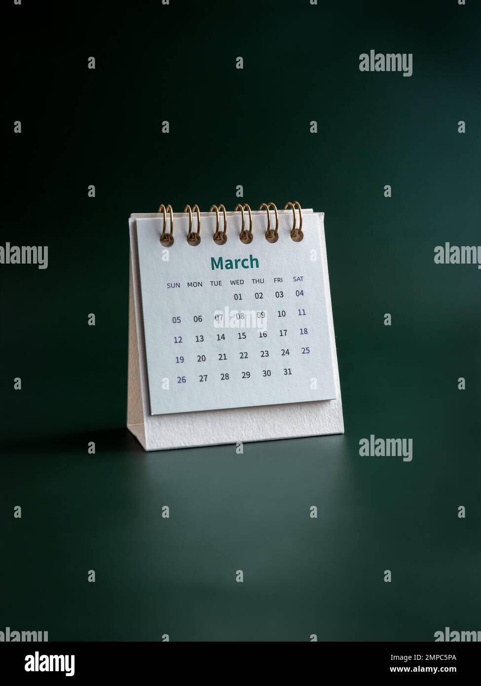 A March 2023 calendar desk for the organizer to plan and reminder ...