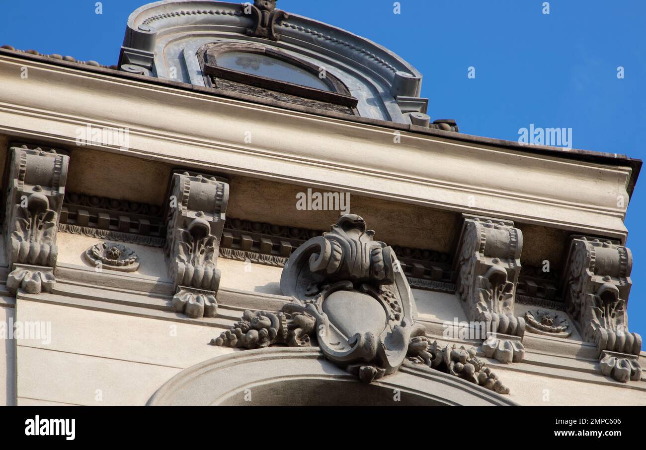 It is an old and famous building with neoclassical elements Stock Photo ...