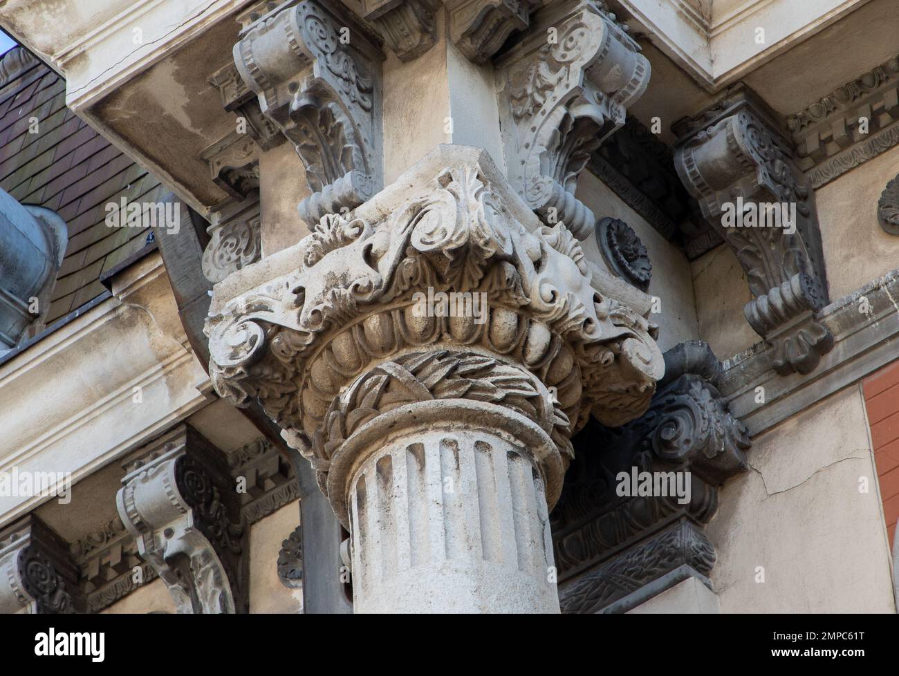 It is an old and famous building with neoclassical elements Stock Photo ...