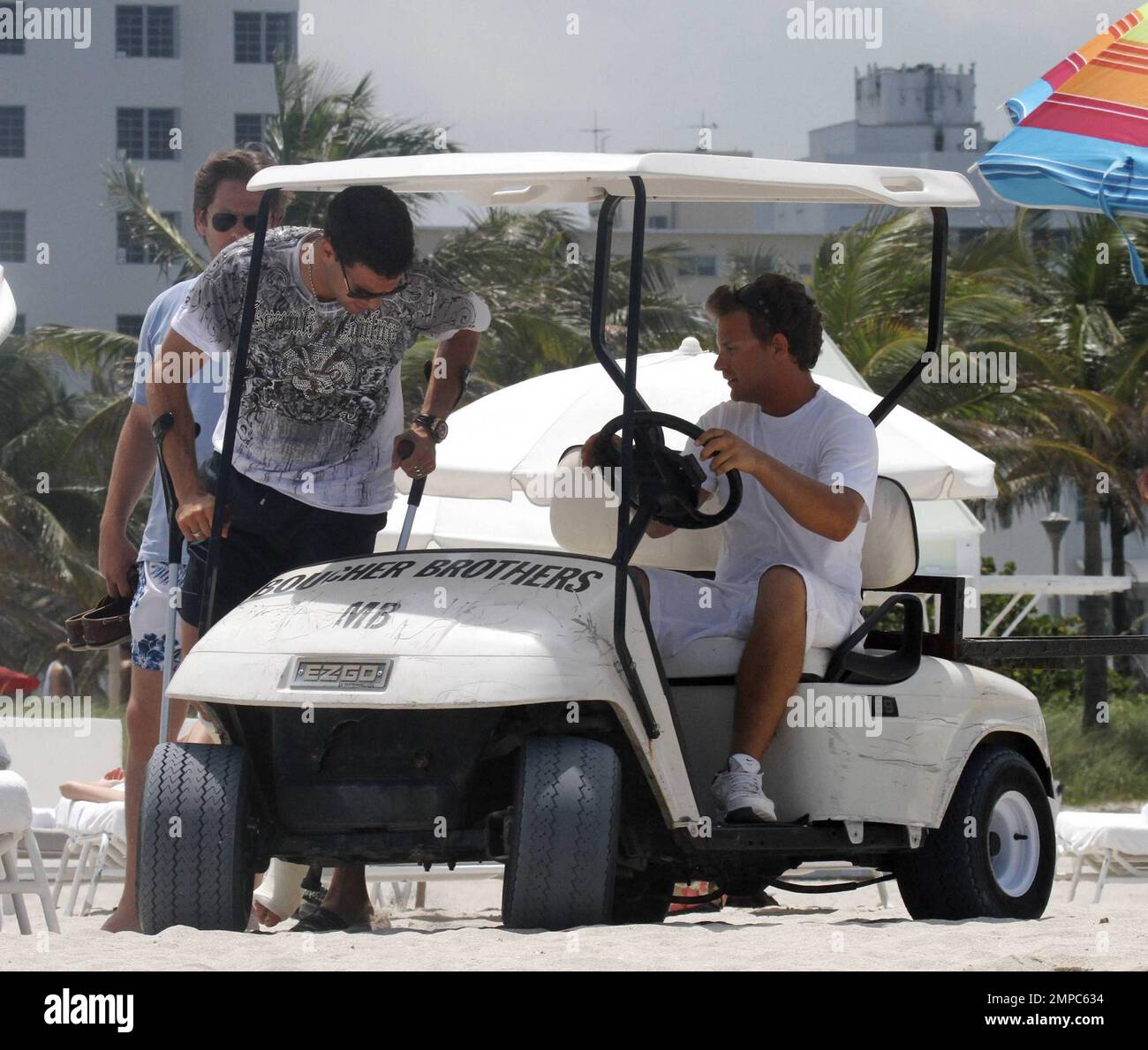 Injured German skipper, Michael Ballack, spends an afternoon on the ...