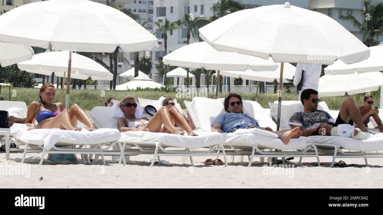 Injured German skipper, Michael Ballack, spends an afternoon on the ...