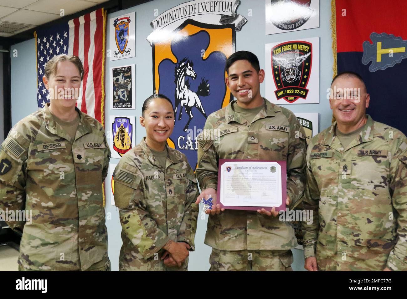 U.S. Army Pfc. Antonio Mora, automated logistical specialist, 92A, for ...