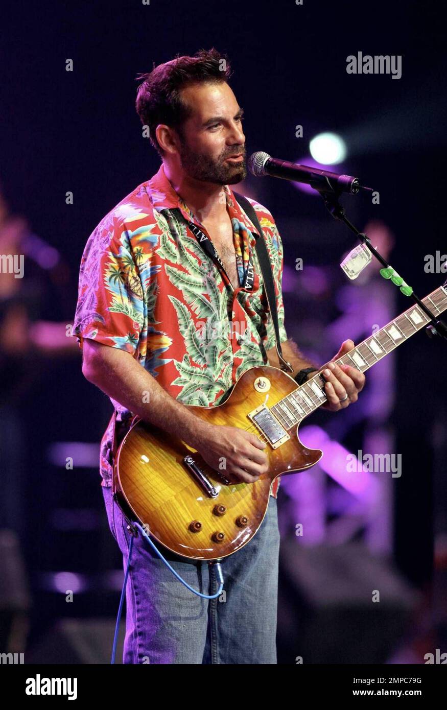 Jesse Spencer, Adrian Pasdar and Louise Griffiths perform in the Band ...