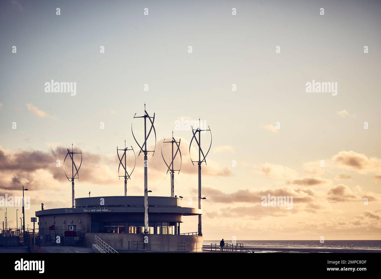 Round cafe used as location in star wars film, surrounded by wind ...